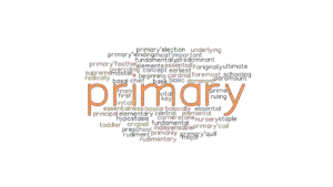 PRIMARY: Synonyms and Related Words. What is Another Word for PRIMARY ...