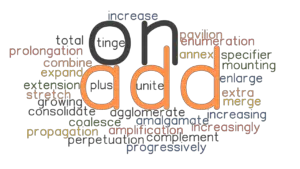 ADD ON: Synonyms and Related Words. What is Another Word for ADD ON ...