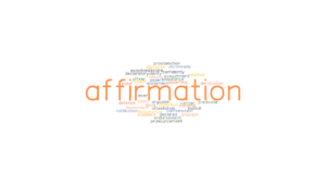 AFFIRMATION: Synonyms and Related Words. What is Another Word for ...