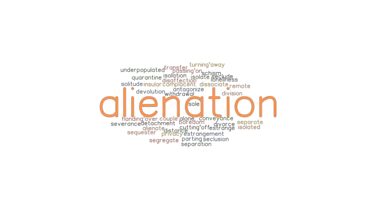 ALIENATION: Synonyms and Related Words. What is Another Word for ...
