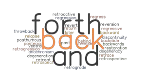 BACK AND FORTH: Synonyms and Related Words. What is Another Word for BACK AND FORTH ...