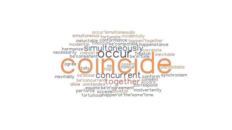COINCIDE: Synonyms and Related Words. What is Another Word for COINCIDE ...