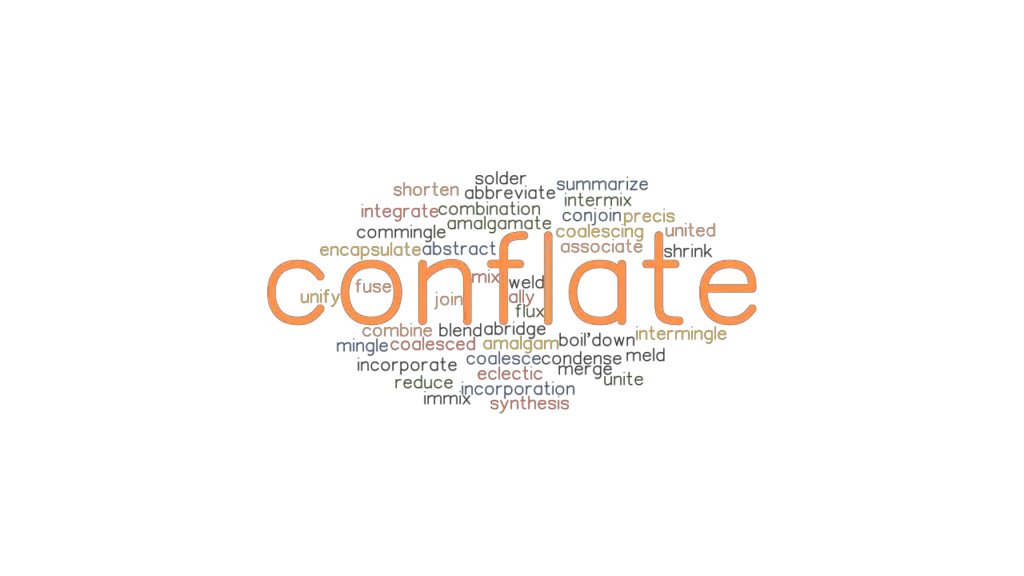CONFLATE: Synonyms and Related Words. What is Another Word for CONFLATE ...