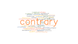 CONTRARY: Synonyms and Related Words. What is Another Word for CONTRARY ...