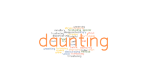 DAUNTING: Synonyms and Related Words. What is Another Word for DAUNTING ...