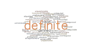 DEFINITE: Synonyms and Related Words. What is Another Word for DEFINITE ...