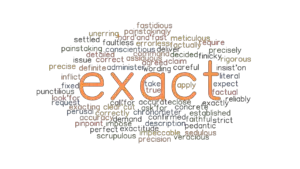 EXACT: Synonyms and Related Words. What is Another Word for EXACT ...