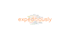 EXPEDITIOUSLY: Synonyms and Related Words. What is Another Word for ...