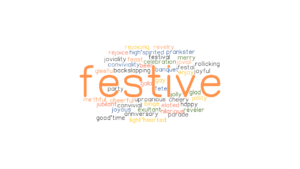 FESTIVE: Synonyms and Related Words. What is Another Word for FESTIVE ...