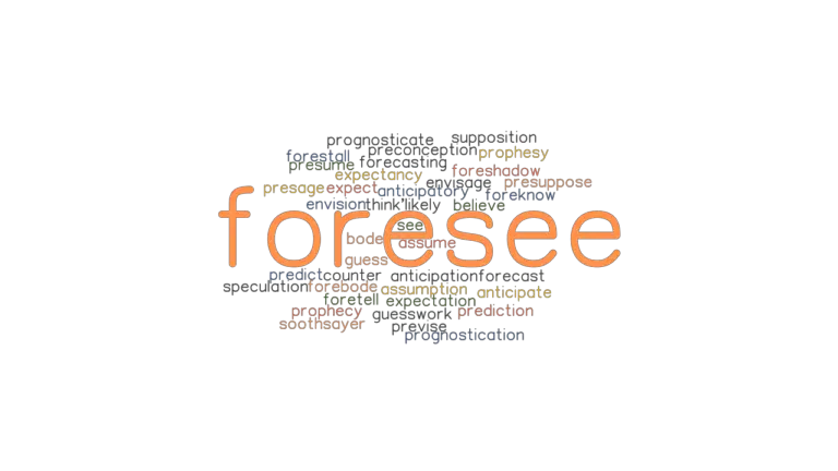 FORESEE: Synonyms and Related Words. What is Another Word for FORESEE ...