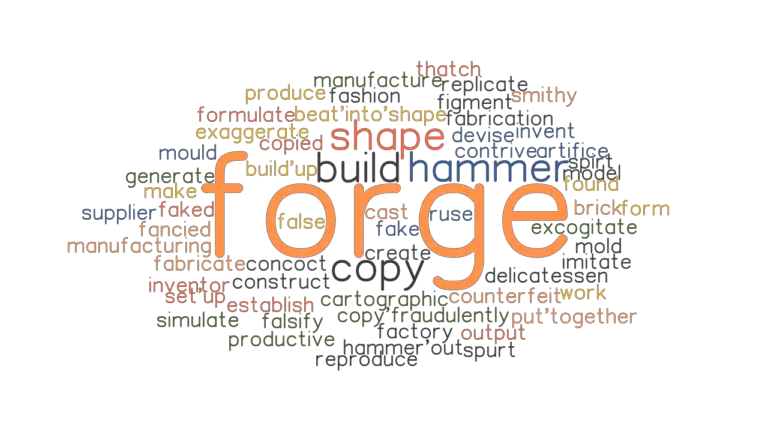 FORGE: Synonyms and Related Words. What is Another Word for FORGE ...
