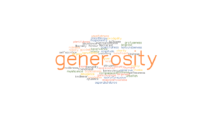 GENEROSITY: Synonyms and Related Words. What is Another Word for ...