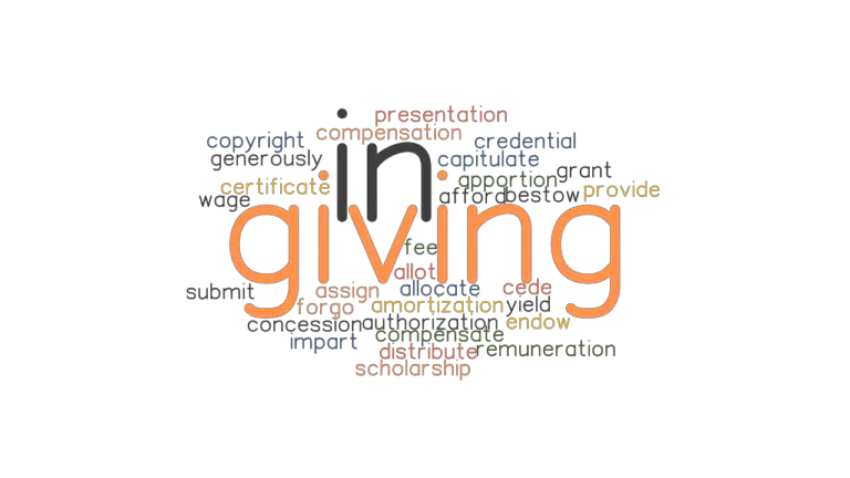 GIVING IN: Synonyms and Related Words. What is Another Word for GIVING ...