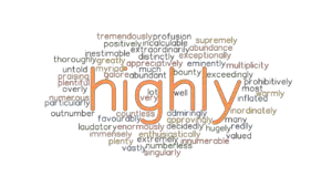 HIGHLY: Synonyms and Related Words. What is Another Word for HIGHLY ...