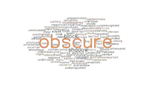 OBSCURE: Synonyms and Related Words. What is Another Word for OBSCURE ...