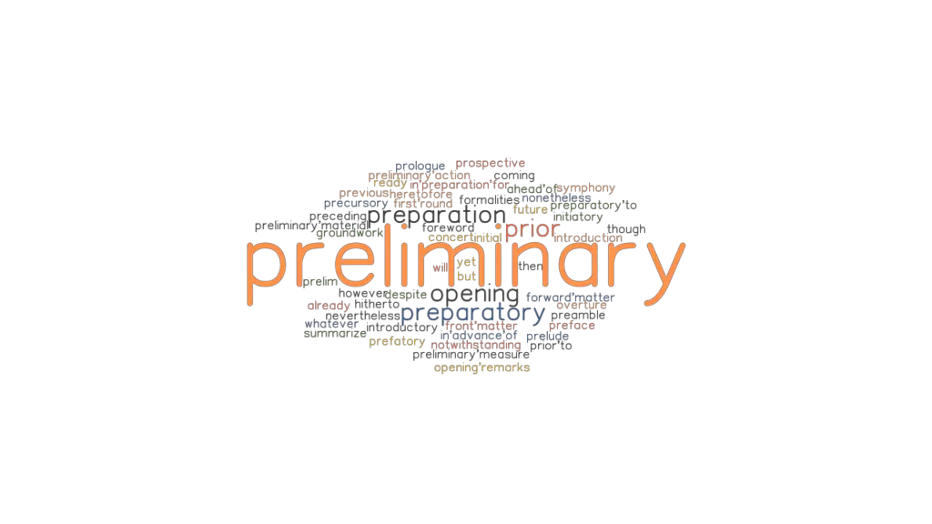 Preliminary Synonym
