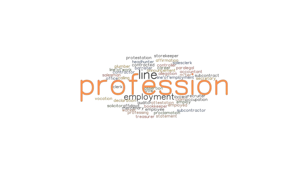 PROFESSION: Synonyms and Related Words. What is Another Word for ...