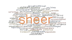 SHEER: Synonyms and Related Words. What is Another Word for SHEER ...