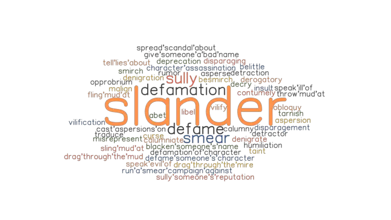 SLANDER: Synonyms and Related Words. What is Another Word for SLANDER ...