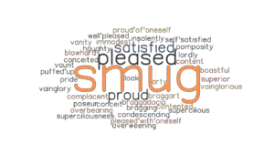SMUG: Synonyms and Related Words. What is Another Word for SMUG ...