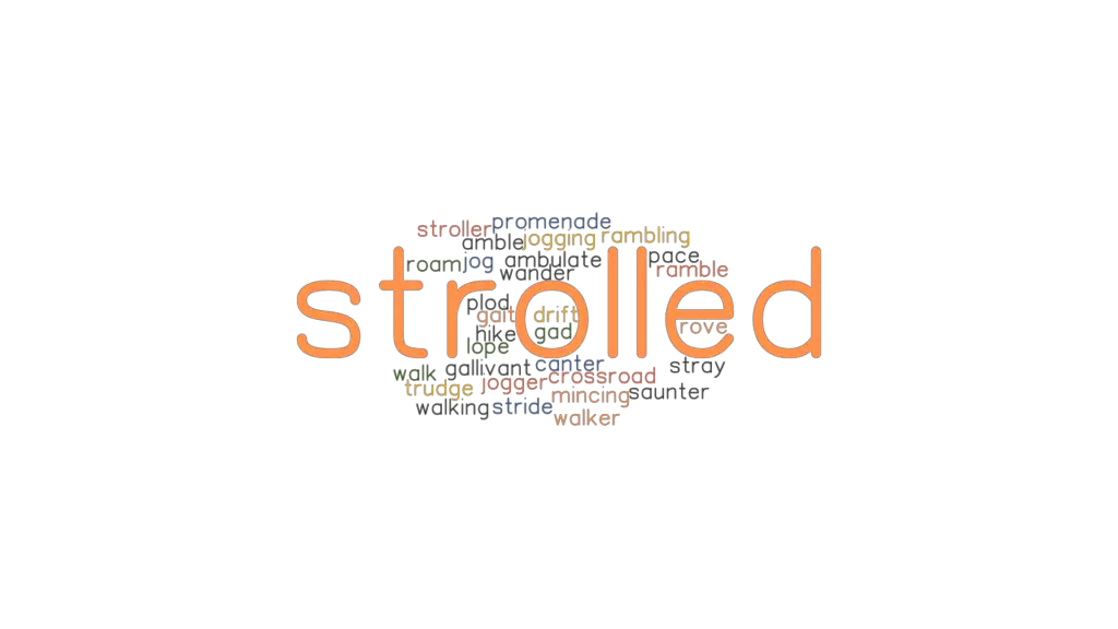 STROLLED: Synonyms and Related Words. What is Another Word for STROLLED ...