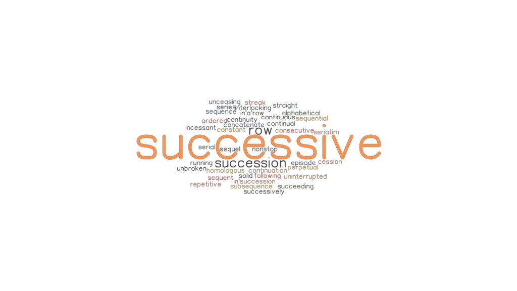 SUCCESSIVE: Synonyms and Related Words. What is Another Word for ...
