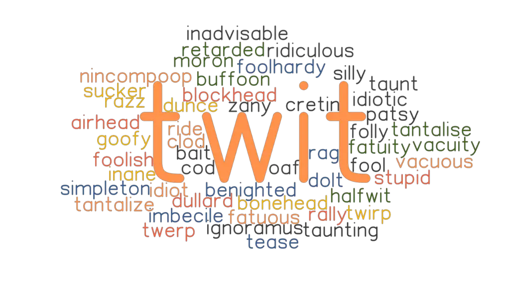 TWIT: Synonyms and Related Words. What is Another Word for TWIT ...