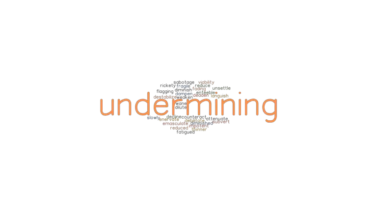 UNDERMINING: Synonyms and Related Words. What is Another Word for ...