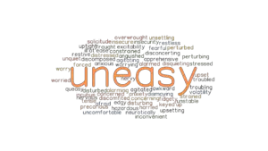 UNEASY: Synonyms and Related Words. What is Another Word for UNEASY ...