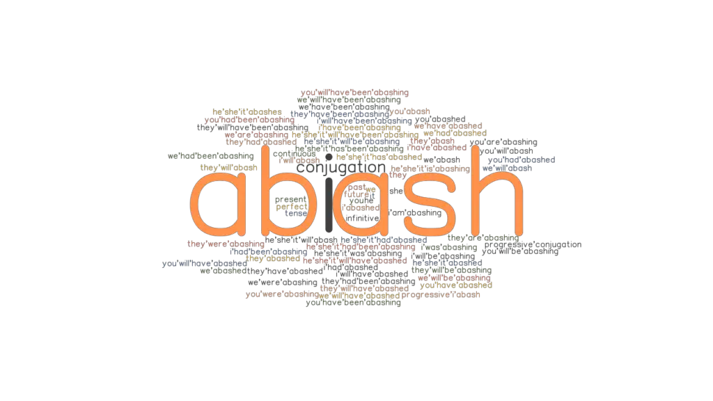 Abash Past Tense: Verb Forms, Conjugate ABASH - GrammarTOP.com