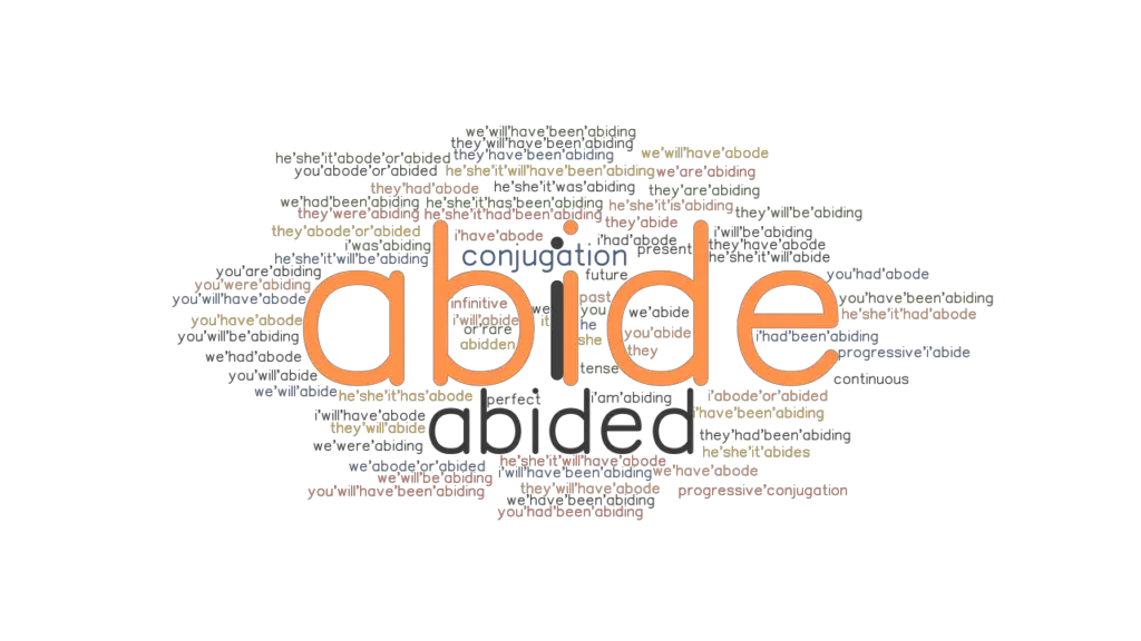 Abide Past Tense: Verb Forms, Conjugate ABIDE - GrammarTOP.com