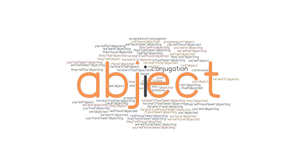Abject Past Tense: Verb Forms, Conjugate ABJECT - GrammarTOP.com