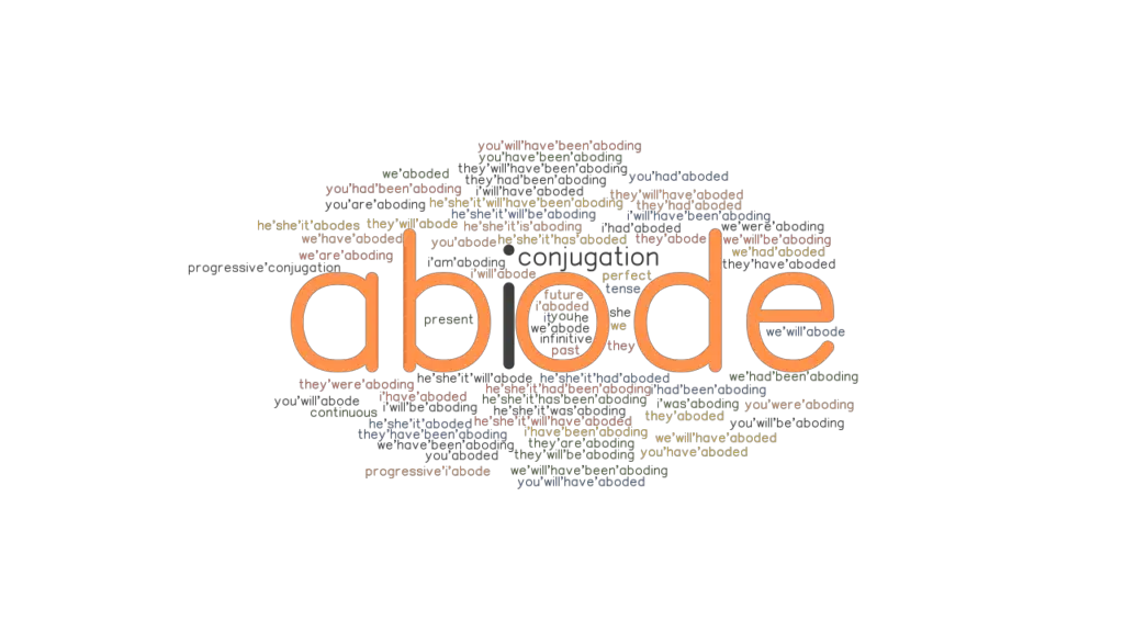 Abode Past Tense: Verb Forms, Conjugate ABODE - GrammarTOP.com