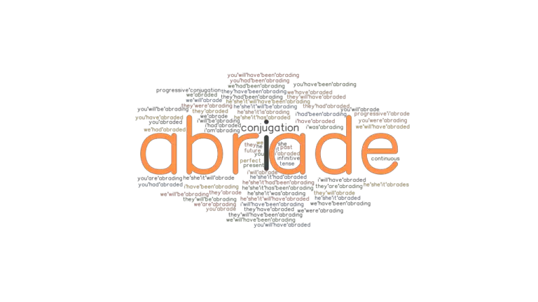 Abrade Past Tense: Verb Forms, Conjugate ABRADE - GrammarTOP.com