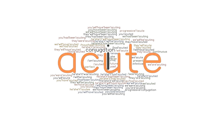 Acute Past Tense: Verb Forms, Conjugate ACUTE - GrammarTOP.com