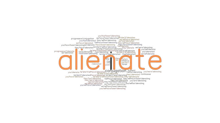 Alienate Past Tense: Verb Forms, Conjugate ALIENATE - GrammarTOP.com