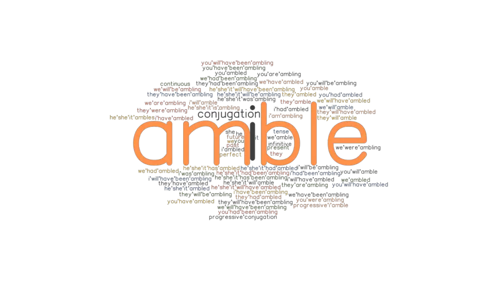 Amble Past Tense: Verb Forms, Conjugate AMBLE - GrammarTOP.com
