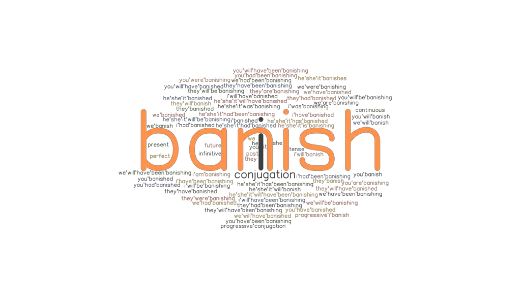 Banish Past Tense: Verb Forms, Conjugate BANISH - GrammarTOP.com
