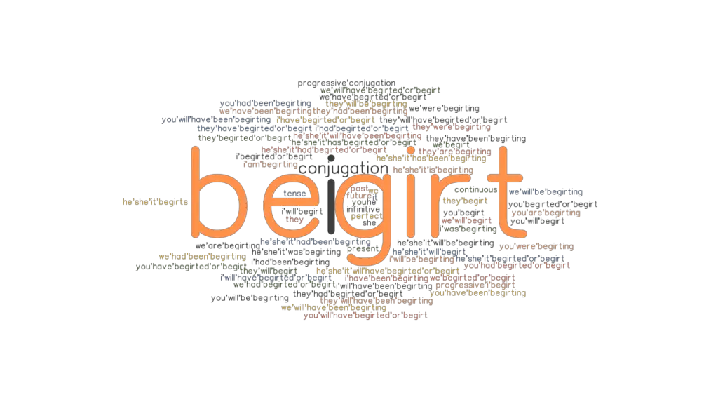 Begirt Past Tense: Verb Forms, Conjugate BEGIRT - GrammarTOP.com