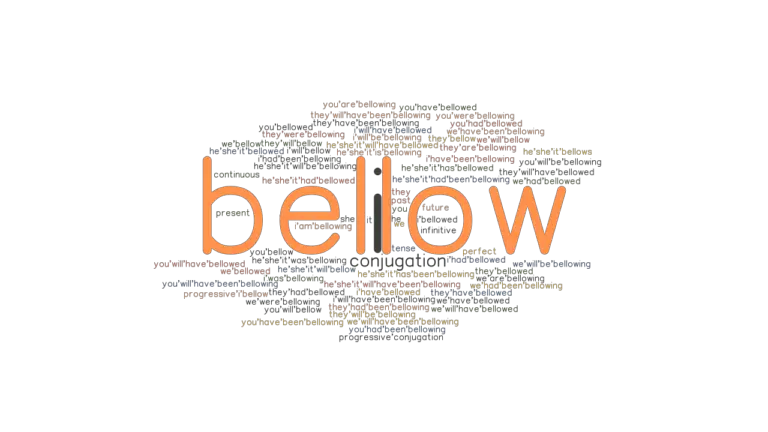 Bellow Past Tense: Verb Forms, Conjugate BELLOW - GrammarTOP.com