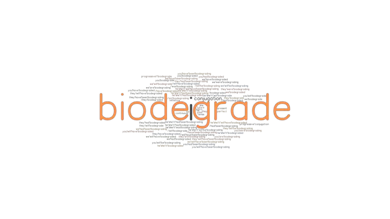 Biodegrade Past Tense: Verb Forms, Conjugate BIODEGRADE - GrammarTOP.com