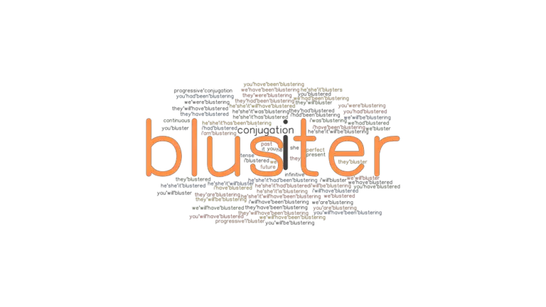 Bluster Past Tense: Verb Forms, Conjugate BLUSTER - GrammarTOP.com