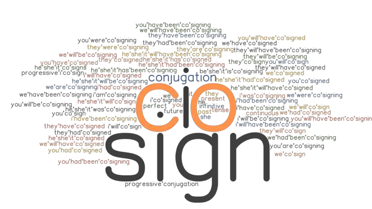 Co-sign Past Tense: Verb Forms, Conjugate CO-SIGN - GrammarTOP.com