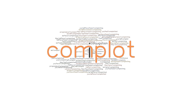 Complot Past Tense: Verb Forms, Conjugate COMPLOT - GrammarTOP.com