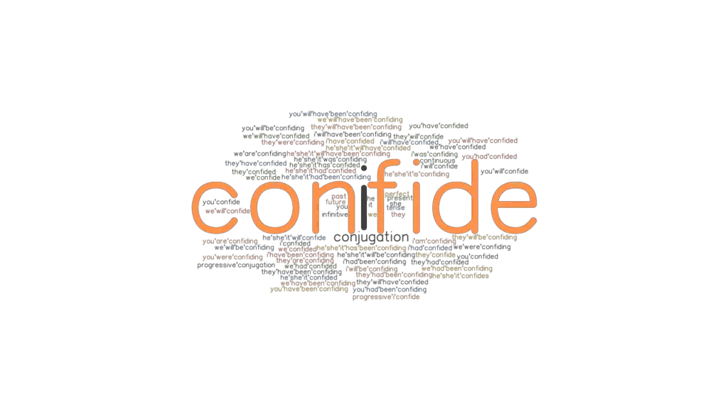 Confide Past Tense: Verb Forms, Conjugate CONFIDE - GrammarTOP.com