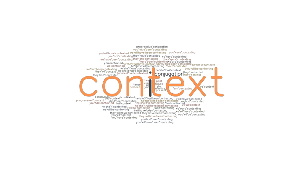 Context Past Tense: Verb Forms, Conjugate CONTEXT - GrammarTOP.com