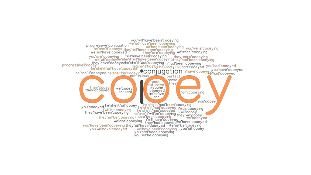 Cooey Past Tense: Verb Forms, Conjugate COOEY - GrammarTOP.com