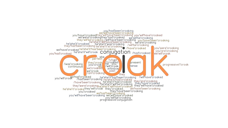 Croak Past Tense: Verb Forms, Conjugate CROAK - GrammarTOP.com