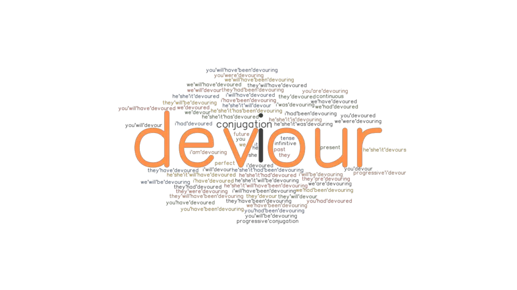 Devour Past Tense: Verb Forms, Conjugate DEVOUR - GrammarTOP.com
