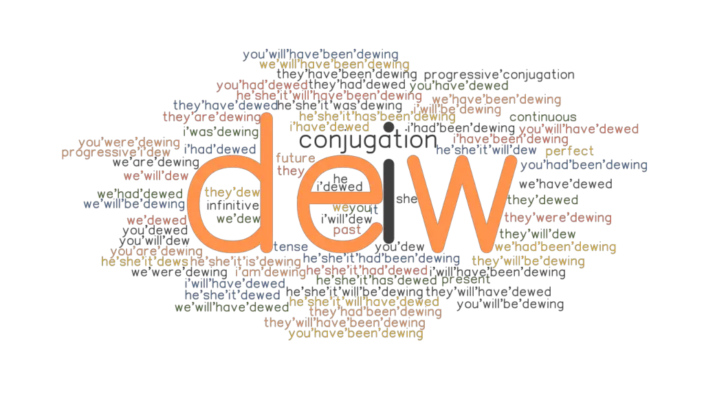 Dew Past Tense: Verb Forms, Conjugate DEW - GrammarTOP.com